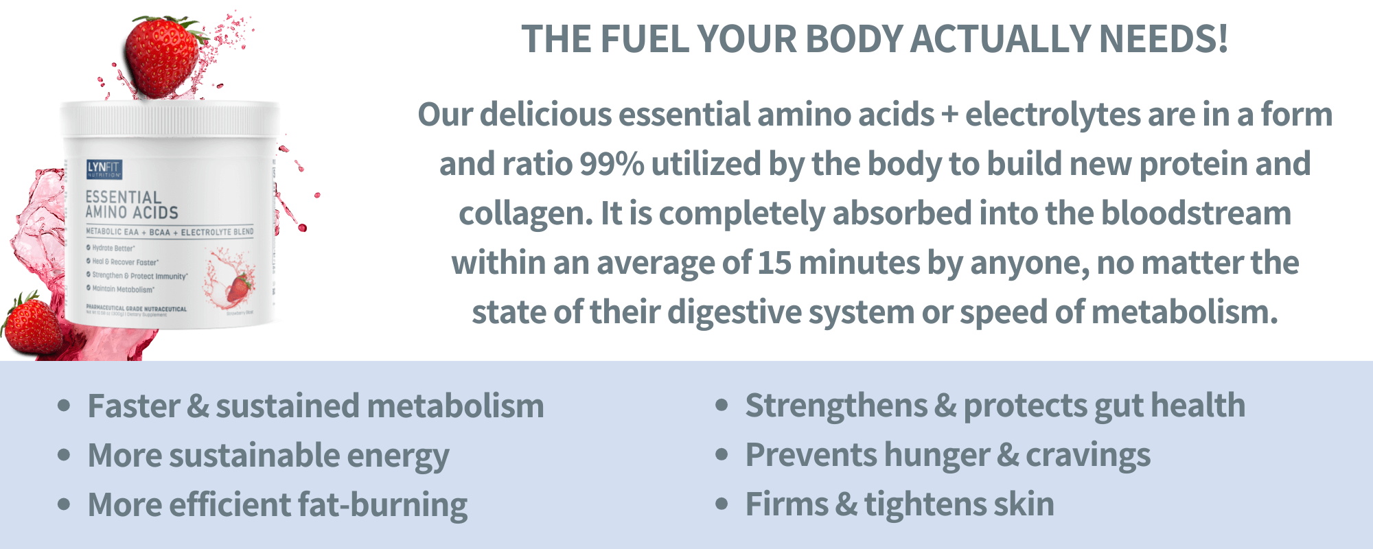 Essential & Branch Chain Zero-Calorie Amino Acids w/ Advanced Hydratio ...