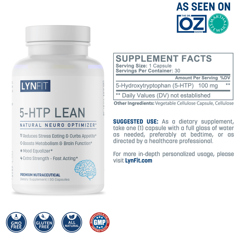 5-HTP Lean Natural 5-Hydroxytryptophan Clinically Proven Appetite Supp ...