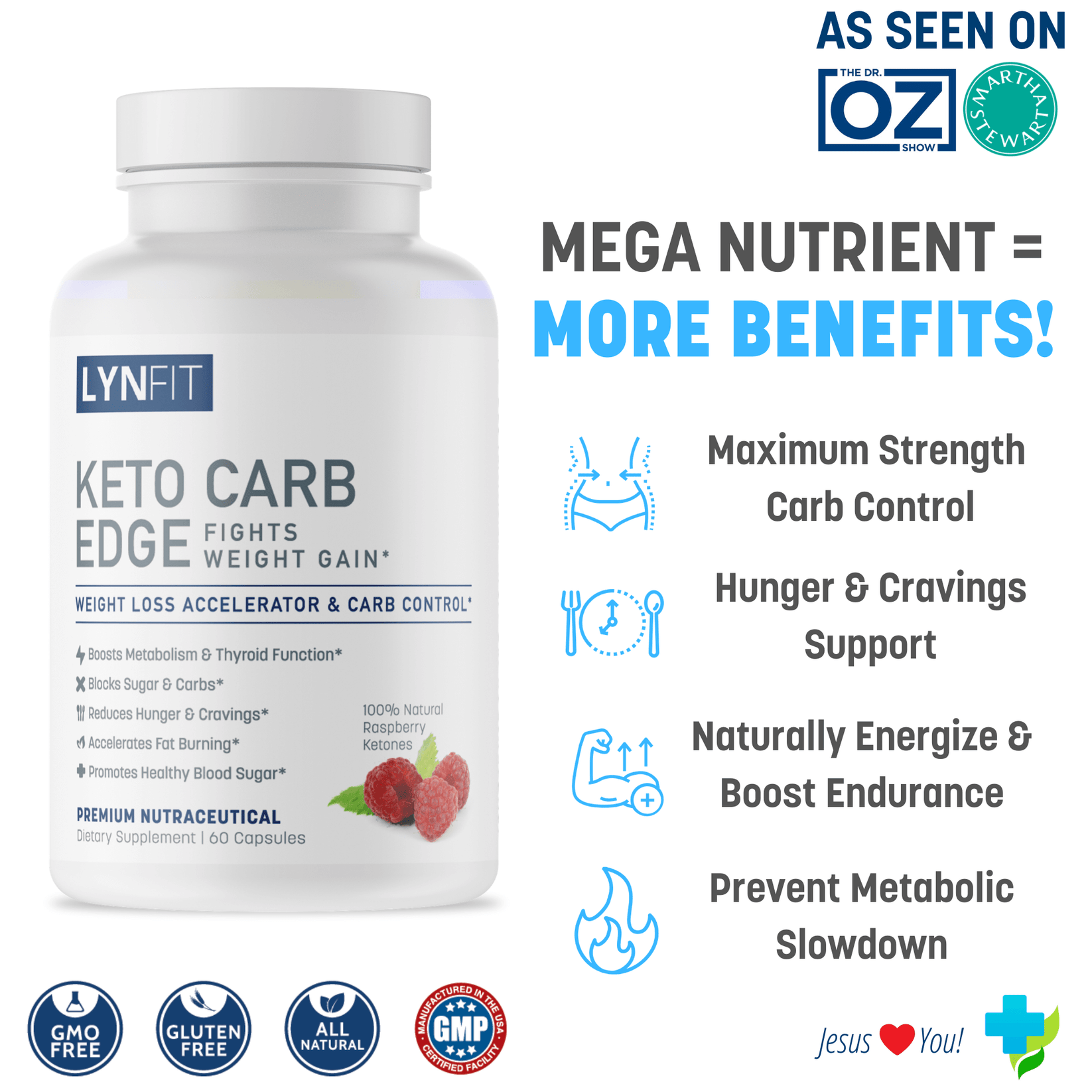 Keto Carb Edge Weight Loss Accelerator for Cravings, Appetite, & Blood – LynFit Nutrition
