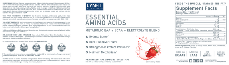 Essential & Branch Chain Zero-Calorie Amino Acids w/ Advanced Hydratio ...