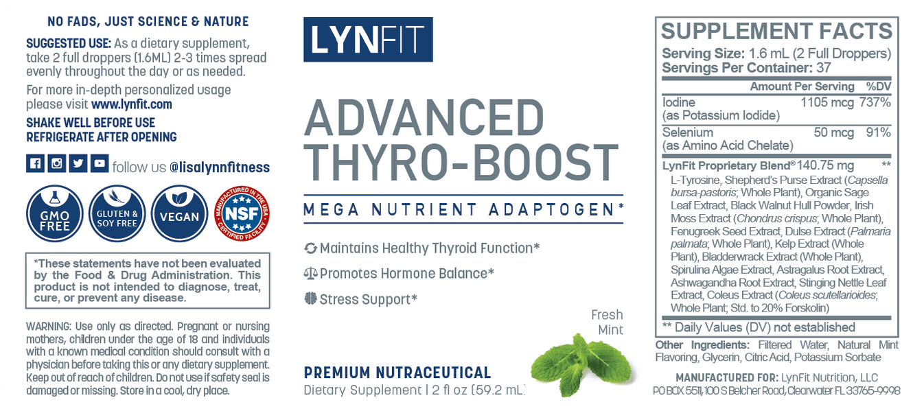 Thyro-Boost Natural Adaptogen for Thyroid, Adrenal, Cortisol Support w ...