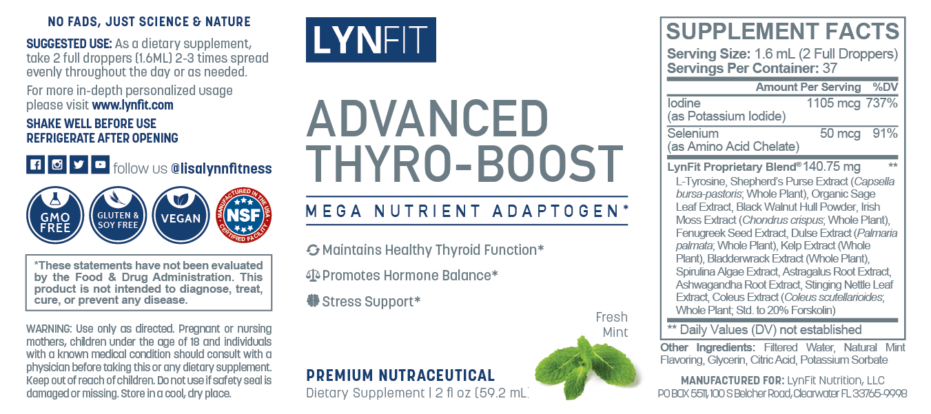 Thyro-Boost Natural Adaptogen for Thyroid, Adrenal, Cortisol Support w ...