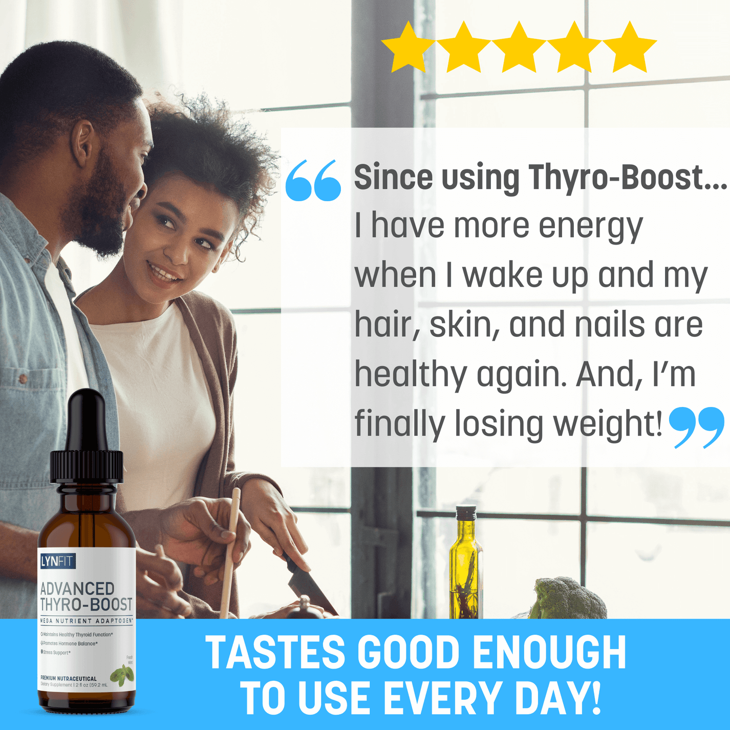 Thyro-Boost Natural Adaptogen for Thyroid, Adrenal, Cortisol Support w ...